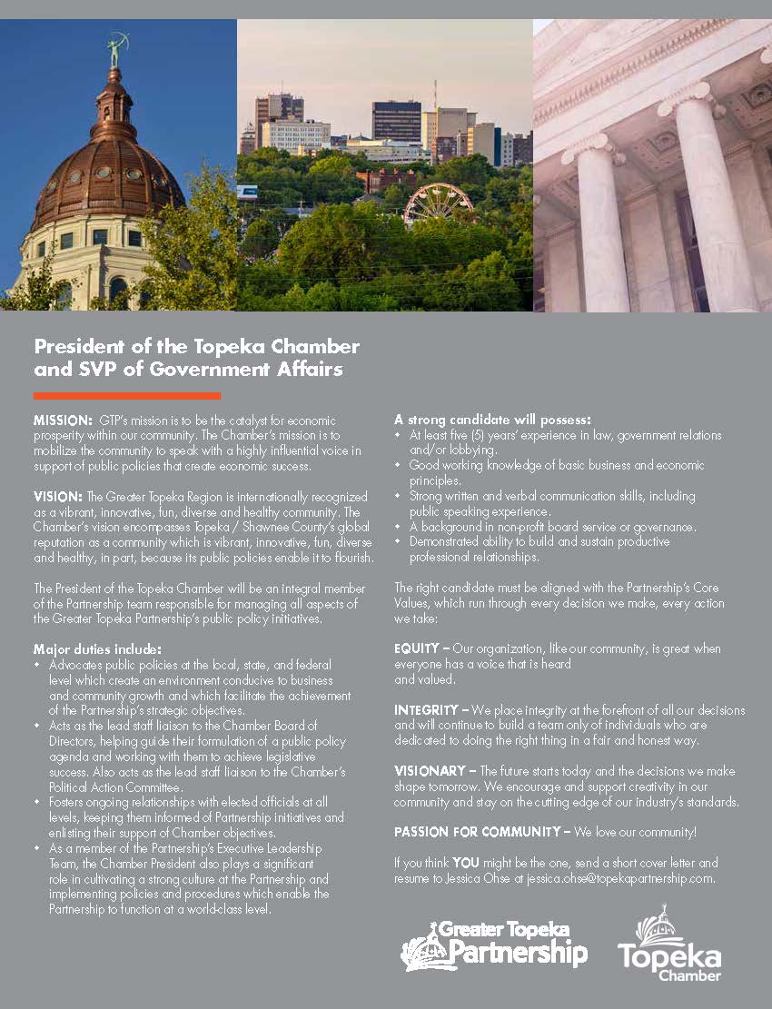JOIN OUR TEAM - Greater Topeka Partnership